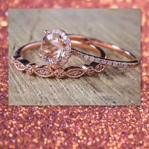 Glam Squad 2 You | Jewelry | Just In 2pc 925 Rose Gold Filled Wedding ...